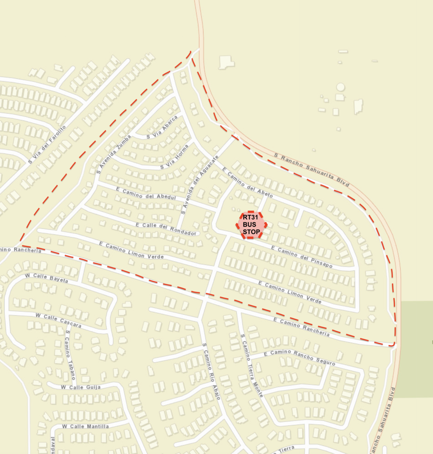 Sahuarita Unified School District SIS RT31 Bus Maps